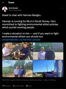 John Rustad endorses BC Conservative candidate in upcoming byelection ...